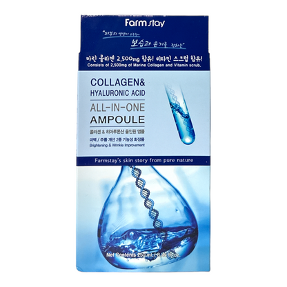 Farm Stay COLLAGEN & HYALURONIC ACID All-in-one Ampoule (250ml) – Luve ...